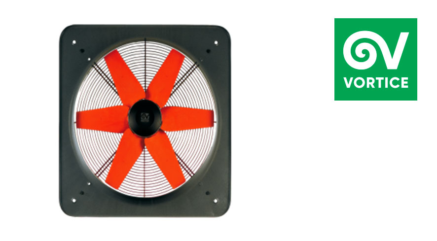Vortice → Ventiladores industriais → Helicoidais